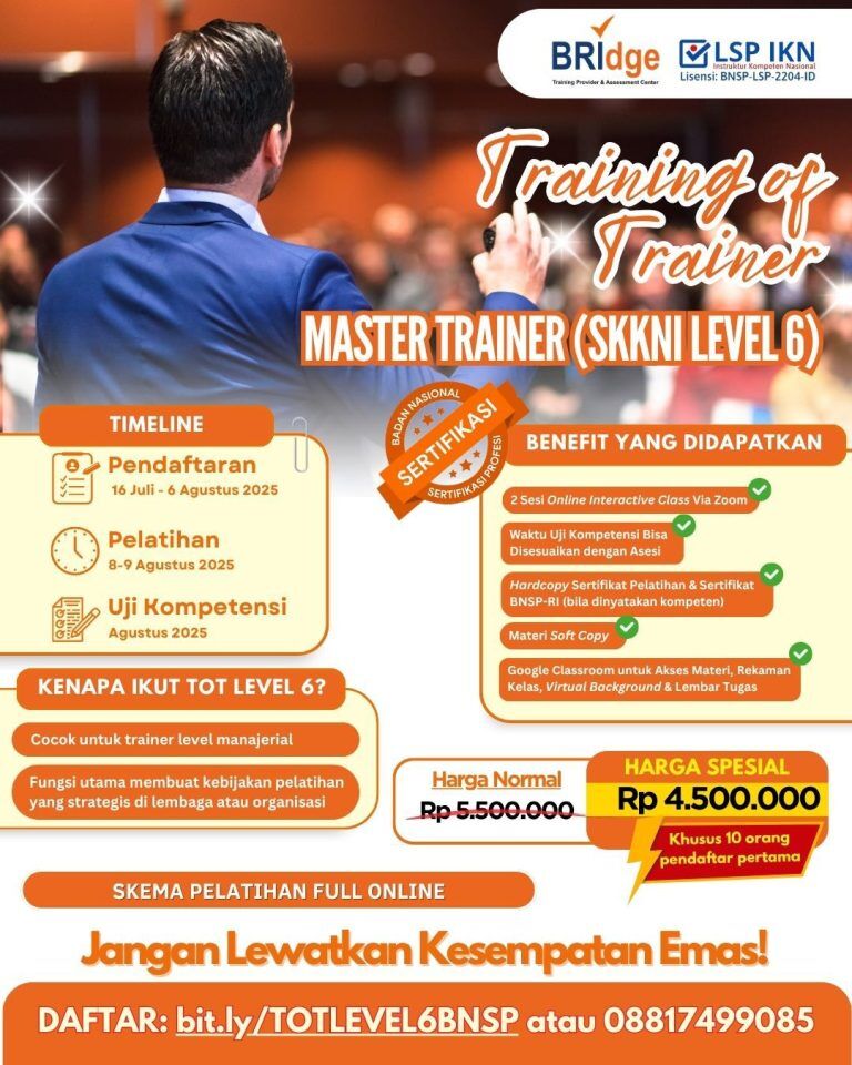 Training Provider - PT BRILian Indah Gemilang (BRIdge)